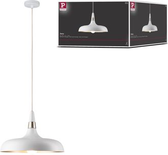 Paulmann 78484 Pendelleuchte Juna E27 max. 20W Wei&szlig; matt, Champagner dimmbar Metall