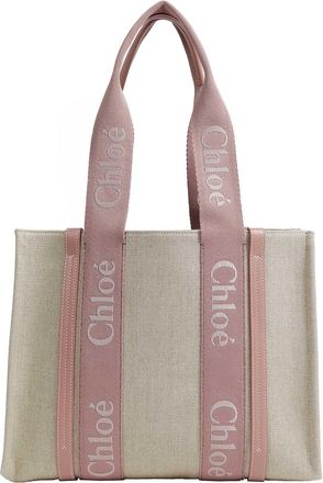 Chlo&eacute; Woody Tote Bag in Linen