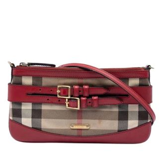 Burberry Pre-owned Sac bandouli&egrave;re Langford en cuir - Femme - Pre-owned - Rouge - Taille: ONE Size