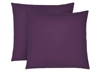 Biberna 0077144 Kopfkissenbezug Feinjersey, gek&auml;mmte Baumwolle, superweich 2x 40x40 cm, dunkelviolett