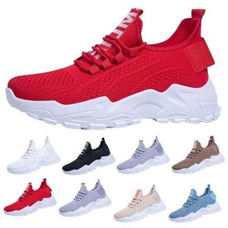 Generic Baskets &eacute;paisses pour femme avec doublure en maille respirante - Confortables - Pour la marche, lathl&eacute;tisme, la gym, le tennis - Antid&eacute;rapantes et l&eacute;g