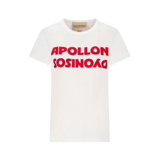 Valentino Garavani B-W Paris T-Shirt - - Tops - Damen - Wei&szlig; - S