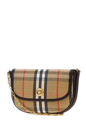 Burberry Sand Cotton Viscose Linen Portafogli Wallet