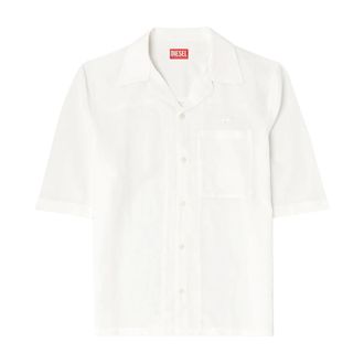 Diesel Homme, Chemises, Blanc, Taille: M Ss Brack Shirt