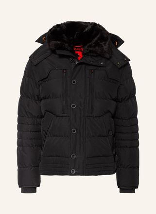 Wellensteyn Wellensteyn Steppjacke Starstream Mit Abnehmbarer Kapuze Und Kunstfellbesatz schwarz