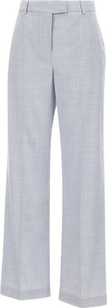 Eleventy Femme, Pantalons, Bleu, Taille: 40 FR Pleated Straight Pantalons