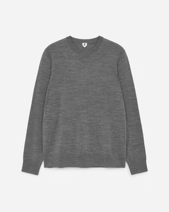 Arket Feinstrickpullover Aus Merinowolle -Grau