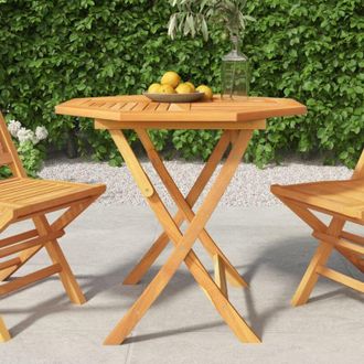 vidaXL Table pliable de jardin 85x85x76 cm Bois de teck solide Vidaxl