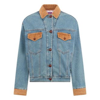 Philosophy di Lorenzo Serafini L&auml;ssige Jeansjacke - - Jackets - Damen - Blau - M