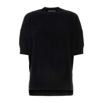 Jil Sander Femme, Pulls, Noir, Taille: 36 FR Pull en cachemire noir de luxe