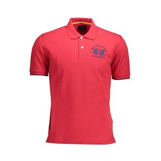 La Martina Kurz&auml;rmeliges Poloshirt - - Tops - Herren - Rot - 2XL