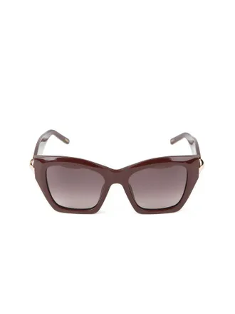 Furla Womens Sunglasses Glossy Full Brown Acetate Eyewear