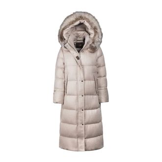 Moorer Femme, Manteaux, Beige, Taille: 36 FR Breuil Fur Il