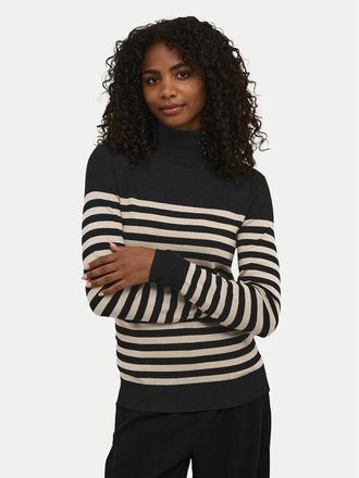 Kaffe Rollkragenpullover 10509063 Schwarz Regular Fit