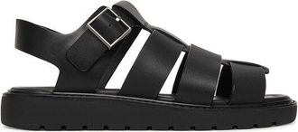 Calvin Klein Sandalen Sq Molded Sndl Fisher Lth HW0HW02870 Schwarz