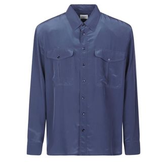 Saint Laurent Herren, Shirts, Blau, LGr&ouml;&szlig;e