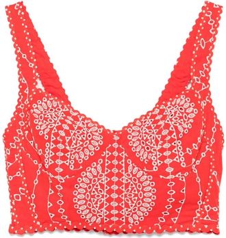 Charo Ruiz Ibiza Femme, Tops, Rouge, Taille: 36 FR Goldie Top