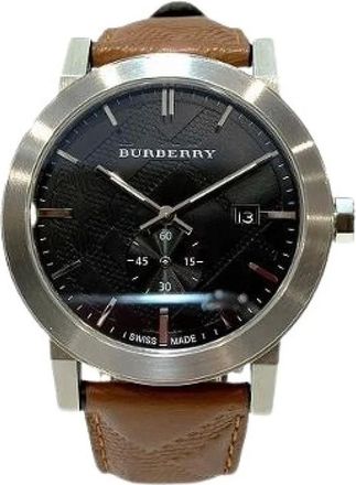 Burberry unisex, Pre-owned, Noir, Taille: ONE Size Montre THE City en acier inoxydable Pre-owned