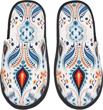 Generic Pantoufles Arabesques Dansant Des Femmes Africaines Lavables Pantoufles En Coton Épais Slippers Pour Unisex De Camping La Maison L