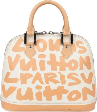 Louis Vuitton Crossbody Bags - Louis Vuitton Limited Graffiti Alma MM Handbag - Gr. unisize - in Weiß - für Damen