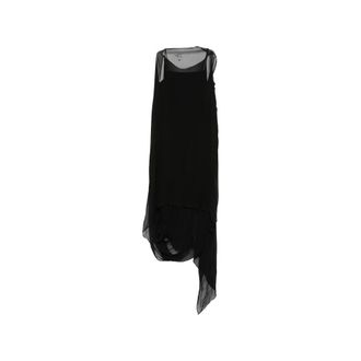 Staud Viona Sheer-panelled Draped Maxi Dress