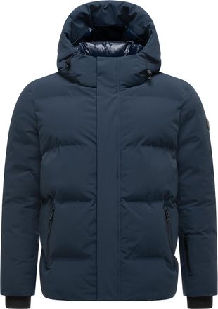 Stone Harbor Herren Steppjacke Nerioo - h&uuml;ftlang, mit Kapuze & Knopfleiste