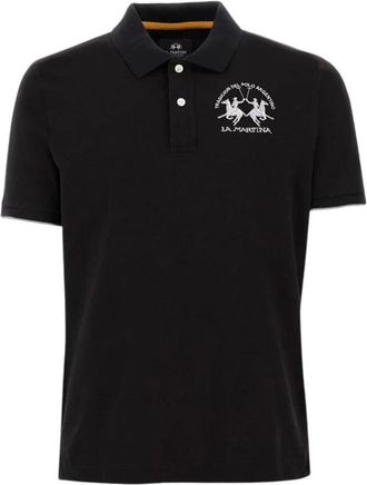 La Martina Homme, Tops, Noir, Taille: S Polo Regular-fit