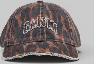 Ganni Printed Washed Cotton Ocelot Leopard