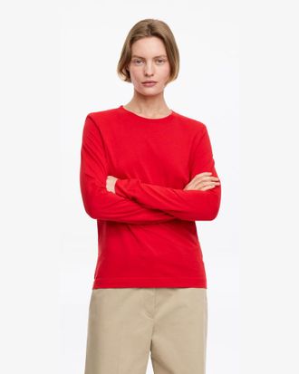 Arket Signature-Langarmshirt -Rot
