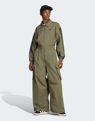 adidas Originals Combinaison ample - Olive strata-Vert