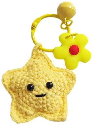 Generic Porte-cl&eacute;s en crochet - Porte-cl&eacute;s tricot&eacute;, porte-cl&eacute;s au crochet | Porte-cl&eacute;s esth&eacute;tique, porte-cl&eacute;s miniature fait &agrave; la main en crochet avec &eacute;toiles