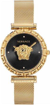 Versace Palazzo Empire Greca Diamond Watch - - Accessories - Damen - Gelb - ONE SIZE
