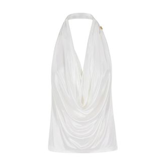Elisabetta Franchi Damen, Blusen & Hemden, Wei&szlig;, SGr&ouml;&szlig;e