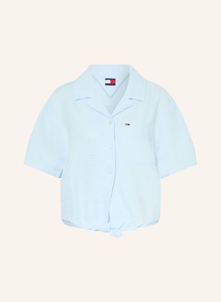 Tommy Jeans Musselinbluse blau