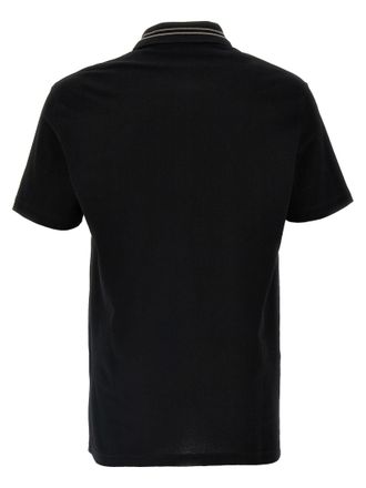 Versace Medusa Embroidery Polo Shirt - Black