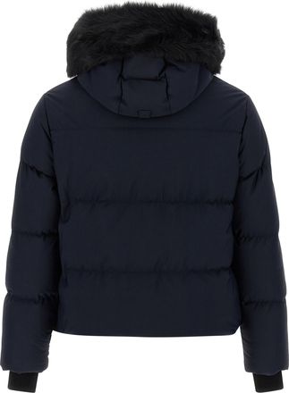 Moose Knuckles Water-Repellent Goose Feather Down Jacket - Navy