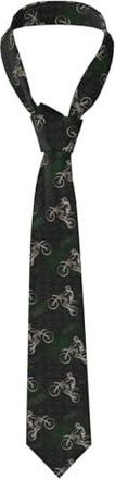 Generic Cravate Homme Creative Sport Motocross Abstrait Noir Fine Men Tie Classique Cravates Homme Pour Travail L&Eacute;cole F&ecirc;te