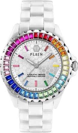Philipp Plein Femme, Accessoires, Blanc, Taille: ONE Size Heaven Ceramic Watch