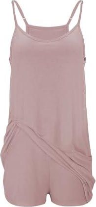 Generic Salopette extensible &agrave; bretelles spaghetti pour femme - Combinaison de travail courte pour femme - Taille 42 - Combinaison de sortie - Combinaison tai