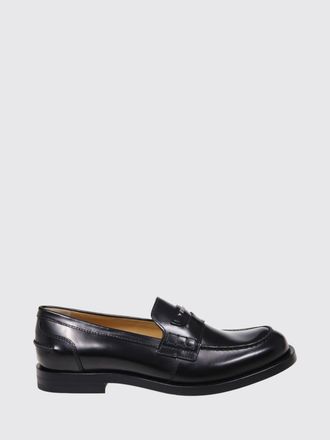 Fendi Mocassins Penny Ateneo en cuir de veau bross&eacute; &agrave; bout rond
