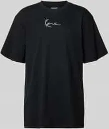 Karl Kani T-Shirt mit Label-Stitching und Rundhalsausschnitt