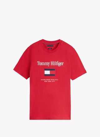 Tommy Hilfiger T-shirt manches courtes avec logo brod&eacute;