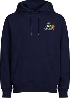 Dr&ocirc;le de Monsieur Sweat brod&eacute; &agrave; capuche en coton