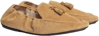 Alberta Ferretti Femme, Chaussures, Beige, Taille: 41 EU Mocassins en Cuir Souple