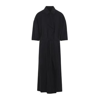 Christophe Lemaire Asymmetrisches Hemdkleid - - Dresses - Damen - Schwarzk - M