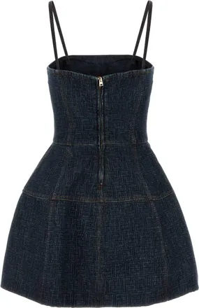 Fendi Womens Denim Dress Blueberry-26 Abiti