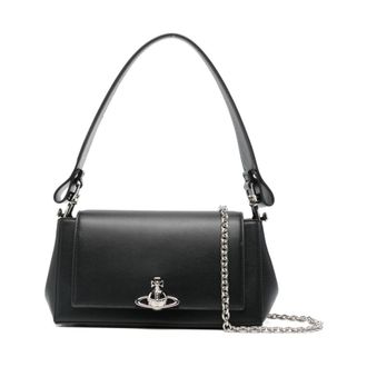 Vivienne Westwood Femme, Sacs, Noir, Taille: ONE Size Hazel Smooth Medium Shoulder Bag