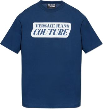 Versace Jeans Couture Homme, Tops, Bleu, Taille: XL T-Shirt Avec Logo Imprim&eacute;
