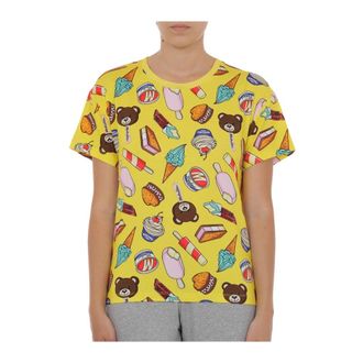 Moschino Icecream Gelato T-Shirt - - Tops - Damen - Gelb - M