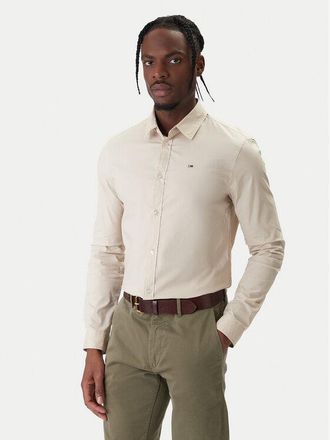 Tommy Jeans Hemd Original DM0DM04405 Beige Slim Fit